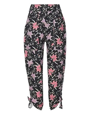 Isabel Marant Étoile High-waisted Floral Tapered Cropped Pants