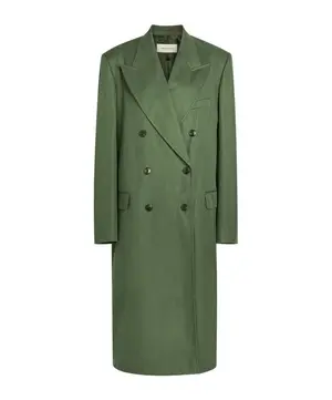 Dries Van Noten Double-breasted Cotton Coat