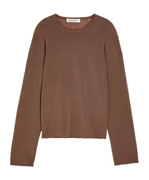 Our Legacy Rolled-trim Cotton-blend Jumper - Green
