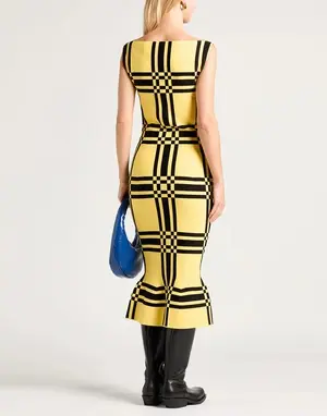 Marni Sleeveless Plaid Dress