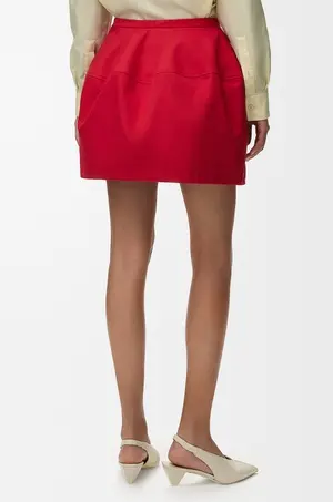 Loewe Balloon Skirt In Cotton And Silk