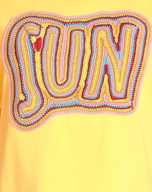 Sportmax Embroidered T-shirt - Yellow