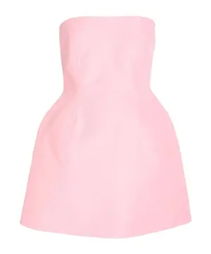 Marni Sleeveless Strapless Solid Color Dress - Pink