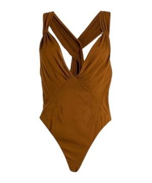 Saint Laurent Solid Colour Bodysuit - Brown