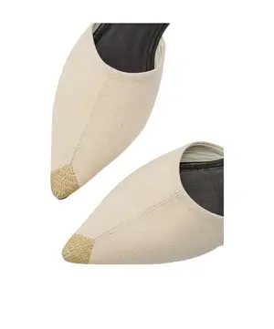 Jacquemus Canvas Espadrille Flats With Tie Ankle Fastening