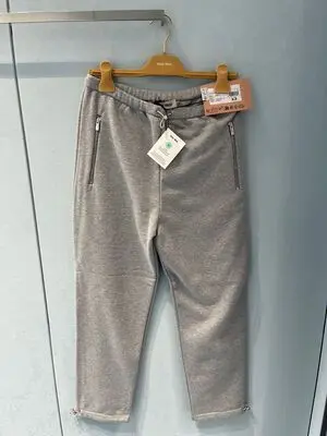 Miu Miu Cotton Fleece Sweatpants With Embroidered Logo