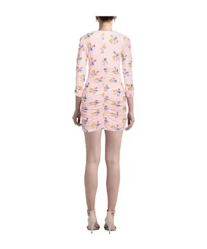 GANNI Floral-print Short Dresses