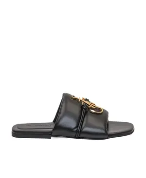 J.W.ANDERSON Jw Anchor Logo-plaque Slides - Black