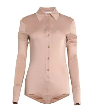 Sportmax Long-sleeved Bodysuit - Nude