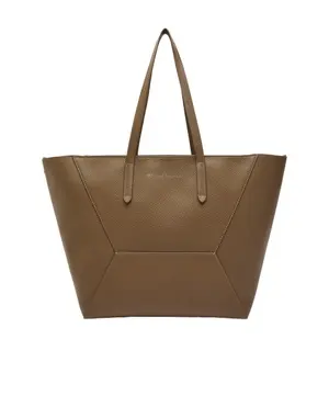 Brunello Cucinelli Bead Medium Grained Leather Tote Bag - Green