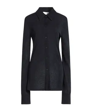 Sportmax Metallic Crystal Embellished Knit Shirt
