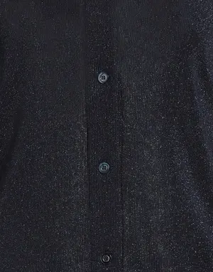Sportmax Metallic Crystal Embellished Knit Shirt
