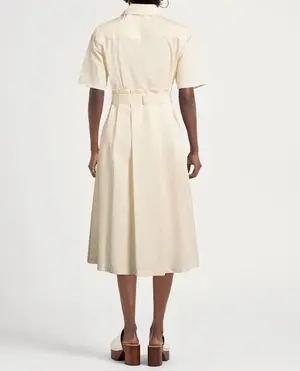 MAXCO. Max&co. Shirt Dress With Belt And Short Sleeves