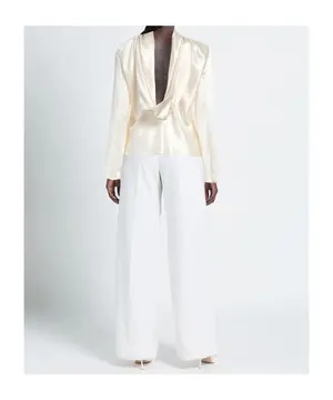 Saint Laurent Silk Backless Top