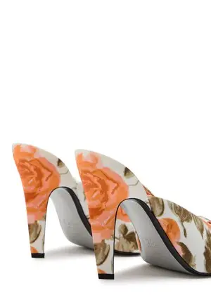 Chloé Suzie 110 Floral Peep-toe Mules