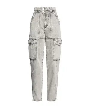 Isabel Marant Étoile Cargo Denim Trousers - Gray