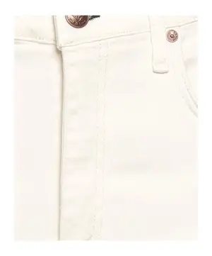 Rag & Bone Solid Color Straight Leg Trousers With Fringe Hem