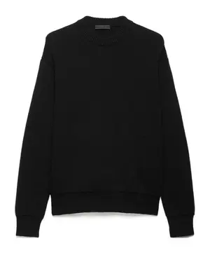 Prada Cashmere Crew-neck Sweater - Black