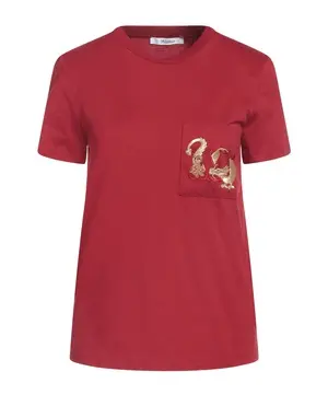 Max Mara Logo Crew Neck T-shirt - Red