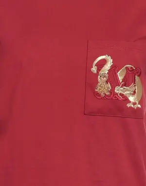 Max Mara Logo Crew Neck T-shirt - Red