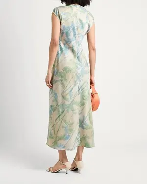 MAXCO. Max&co. Floral Print Satin Maxi Dress