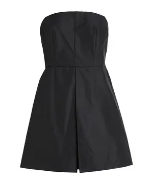 MAXCO. Max&co. Strapless Pleated Flared Dress - Black