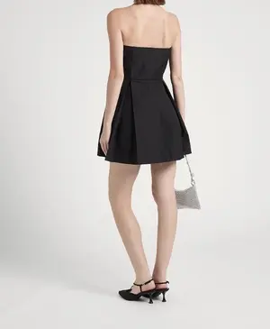 MAXCO. Max&co. Strapless Pleated Flared Dress