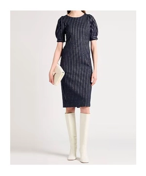Max Mara Sheath Dress With Pinstripe Detail