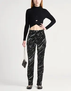 Marni Two-tone Straight-leg Pants - Black