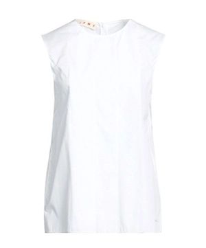 Marni Solid-colored Sleeveless Top - White