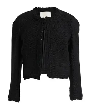 Isabel Marant Étoile Solid Color Thickened Knitted Coat - Black