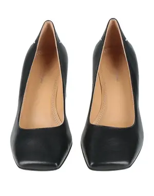 MAISON MARGIELA Two-tone Square Toe Block Heel High Heels
