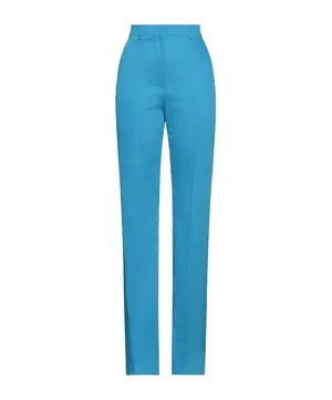 Sportmax Solid Color Stretch Straight-leg Pants - Blue