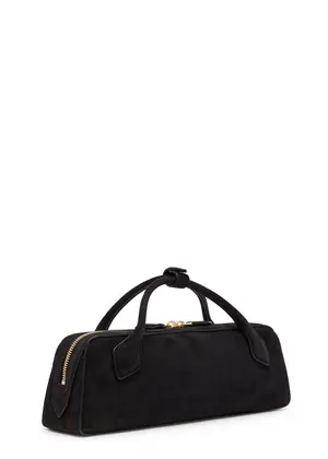 Alaïa Le Teckel Suede Clutch