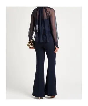 Saint Laurent High-necked Pleated Cardigan