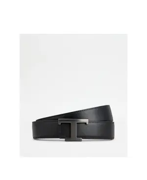TOD'S T-buckle Leather Belt
