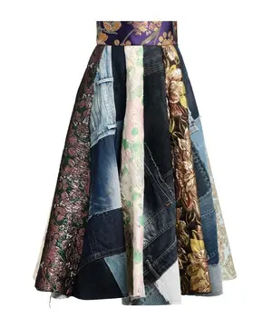 Dolce & Gabbana Patchwork Midi Skirt