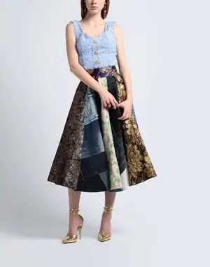 Dolce & Gabbana Patchwork Midi Skirt