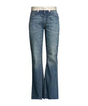 MAISON MARGIELA Medium Blue Denim Flare Pants