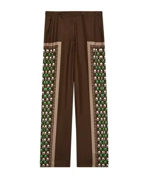 Tory Burch Straightleg Silk Trousers - Multicolor