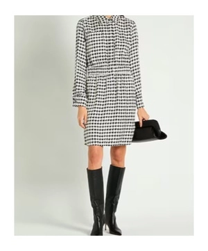 Max Mara Houndstooth Shirt Dress