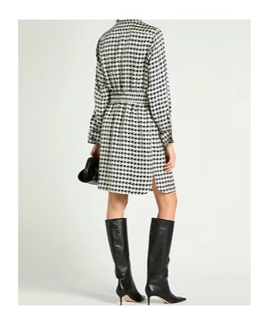 Max Mara Houndstooth Shirt Dress