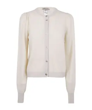 TWINSET Puff-sleeve Button Cardigan