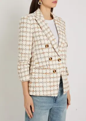 Veronica Beard Ryland Checked Tweed Jacket