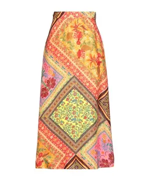 Farm Rio Floral Trumpet Midi Skirt