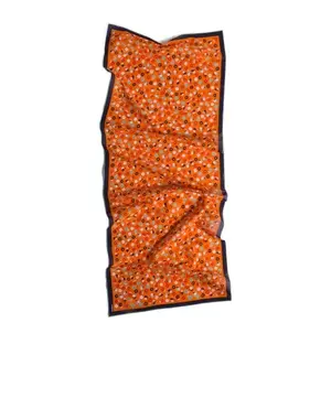 Miu Miu Printed Poplin Scarf - Orange