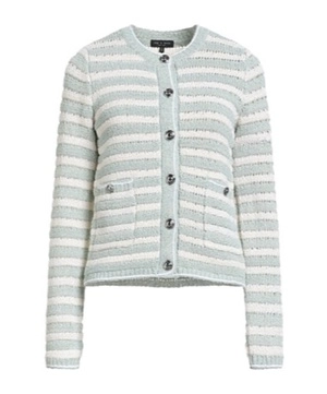 Rag & Bone Striped Long-sleeved Knitted Sweater - White