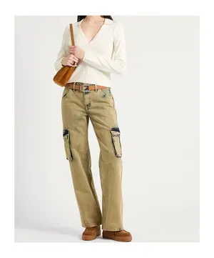 MAXCO. Max&co. Button Front Cardigan With Pointelle Detail
