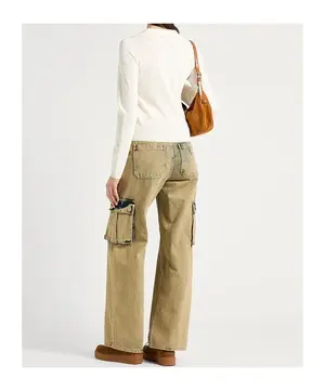MAXCO. Max&co. Button Front Cardigan With Pointelle Detail