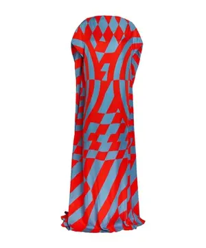 Dries Van Noten Printed Silk Maxi Dress - Red